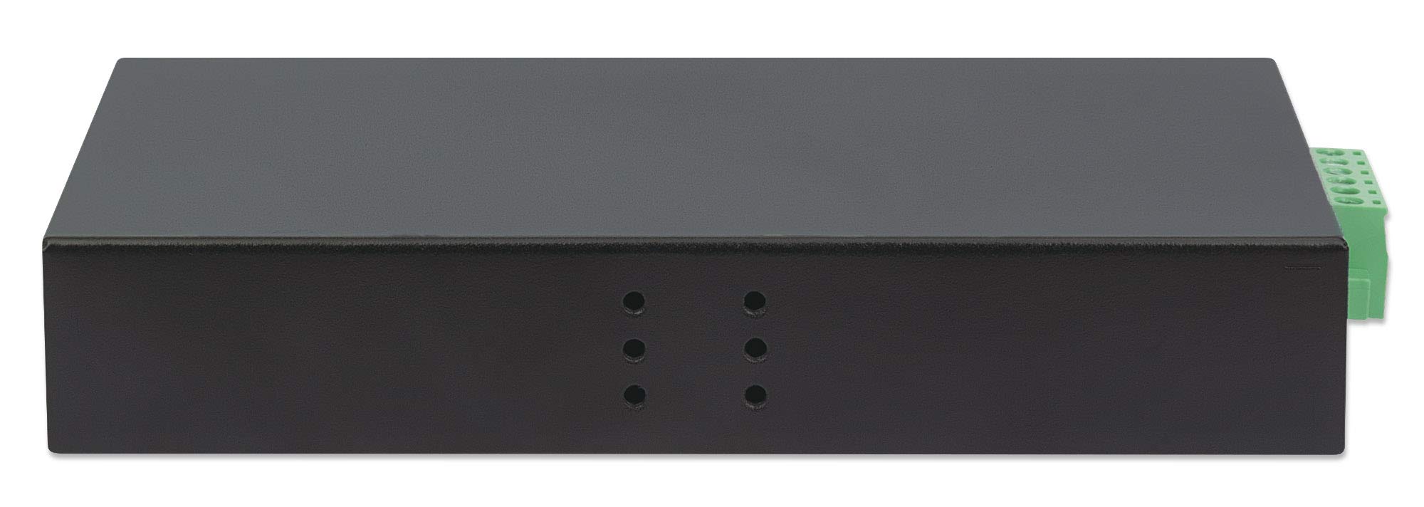 Intellinet 4-Port Industrial Gigabit Ethernet Switch with 2 SFP Ports-IP40 Rated Metal Housing, DIN-Rail Mount, Terminal Block Powered–for Computer Desktop Internet Networking-3 Yr Mfg Warranty-508247