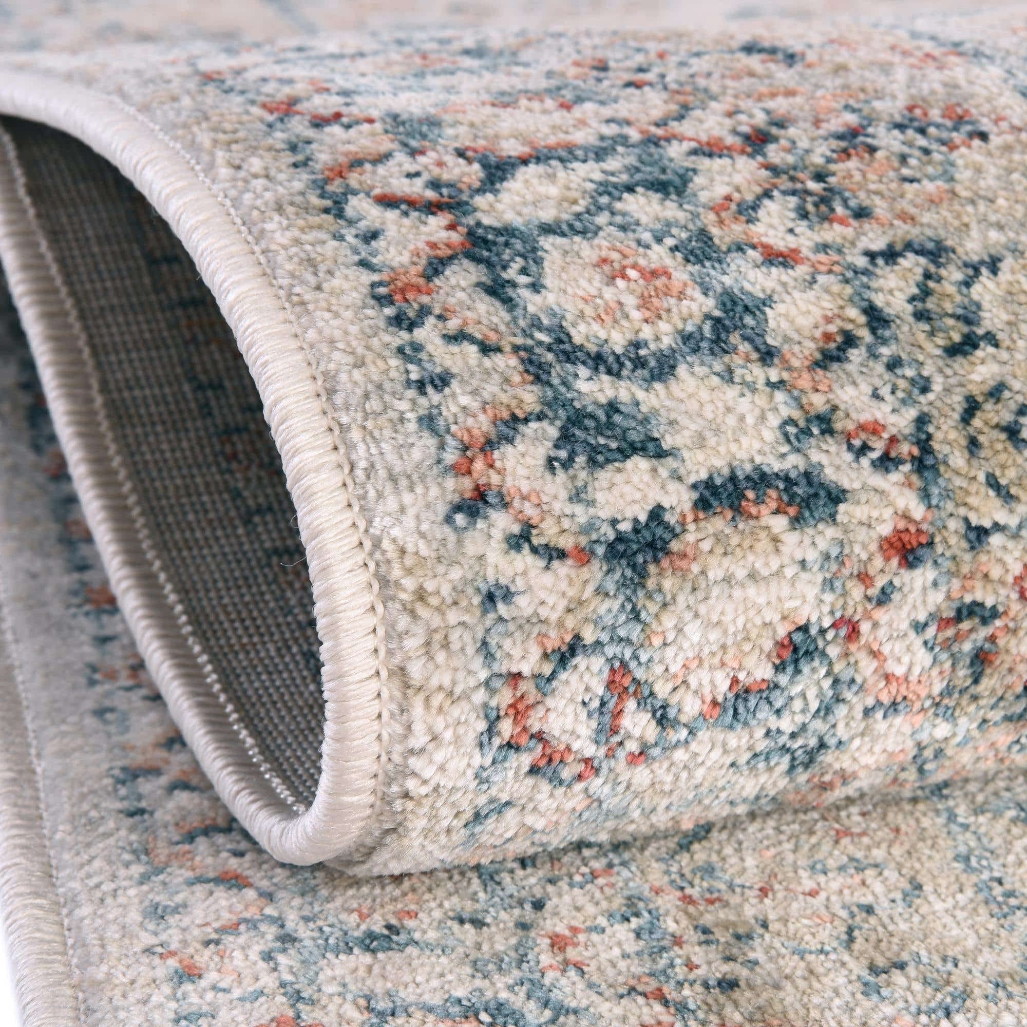 Rugs.com Newport Collection Rug – 4' x 6' Multi Medium Rug Perfect for Entryways, Kitchens, Breakfast Nooks, Accent Pieces