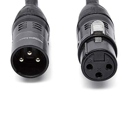Amazon Basics XLR 4-Conductor Star Quad Balanced Microphone Cable - 6-Foot, Black