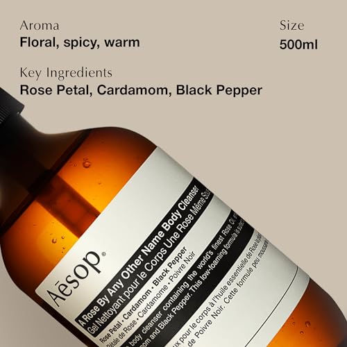 Aesop A Rose by Any Other Name Body Cleanser | 500mL/16.9 fl oz | Paraben, Cruelty-free & Vegan