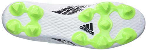 adidas Men's Copa 20.4 Firm Ground Soccer Shoe, White/Black/Signal Green, 4