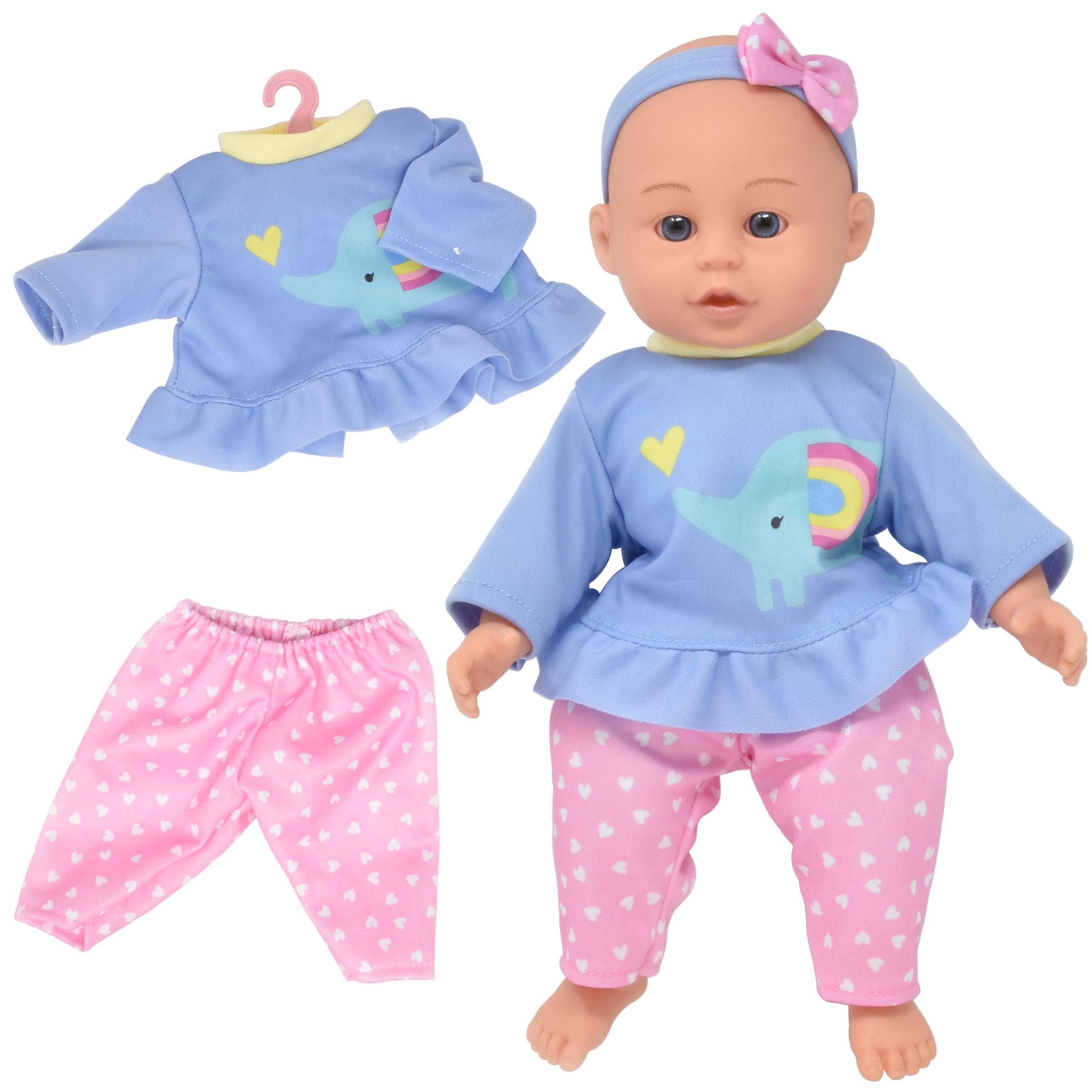 Dolls To Play Soft Body Baby Doll, 14 Inch Doll with Clothes Set and Accessories