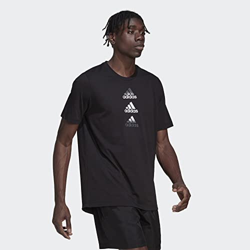 adidas Men's Designed 2 Move Logo Tee, Black, Large