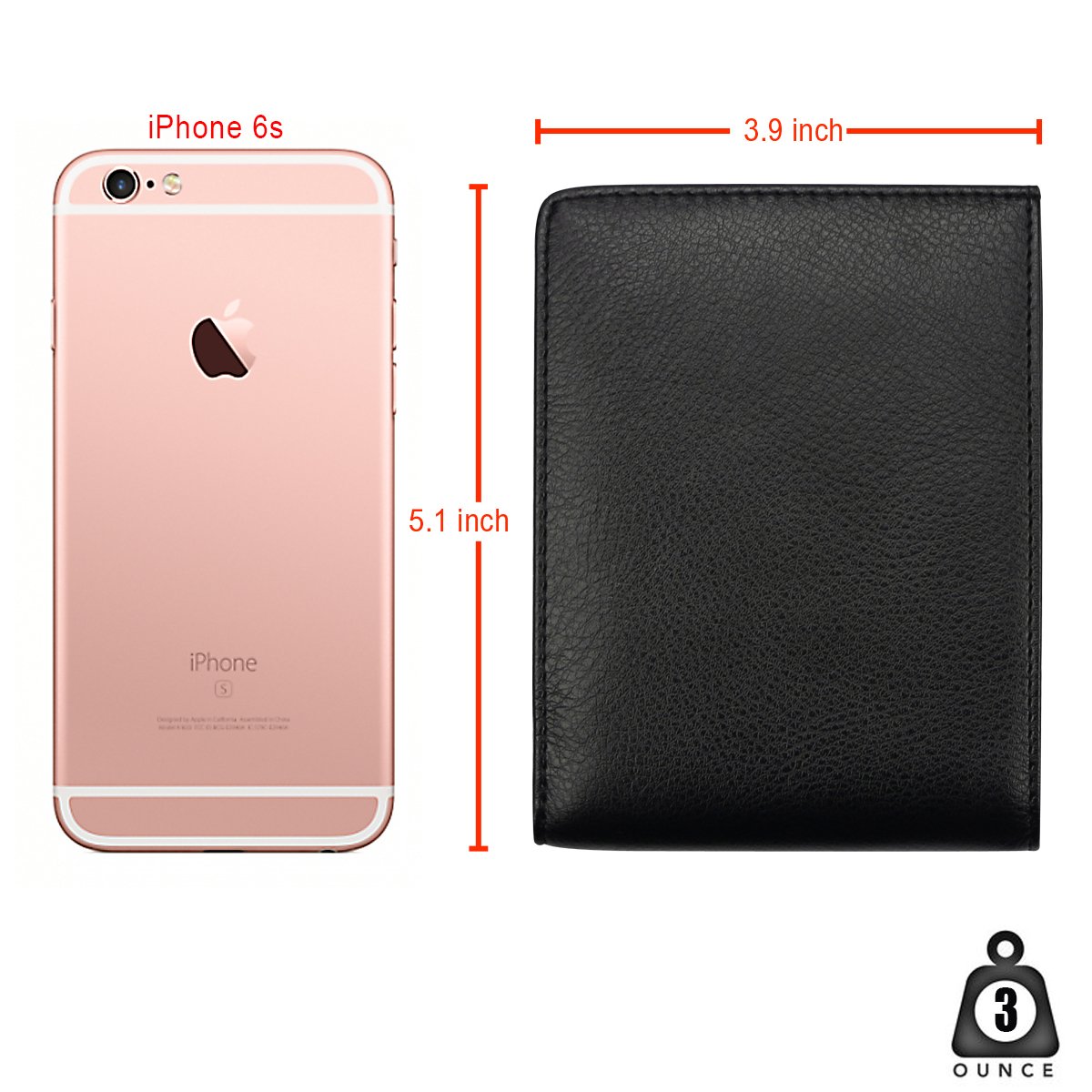 ALLmuis Amazing Men and Women Slim Leather wonder Wow Wallet - Credit Card Protector - RFID Blocking Case