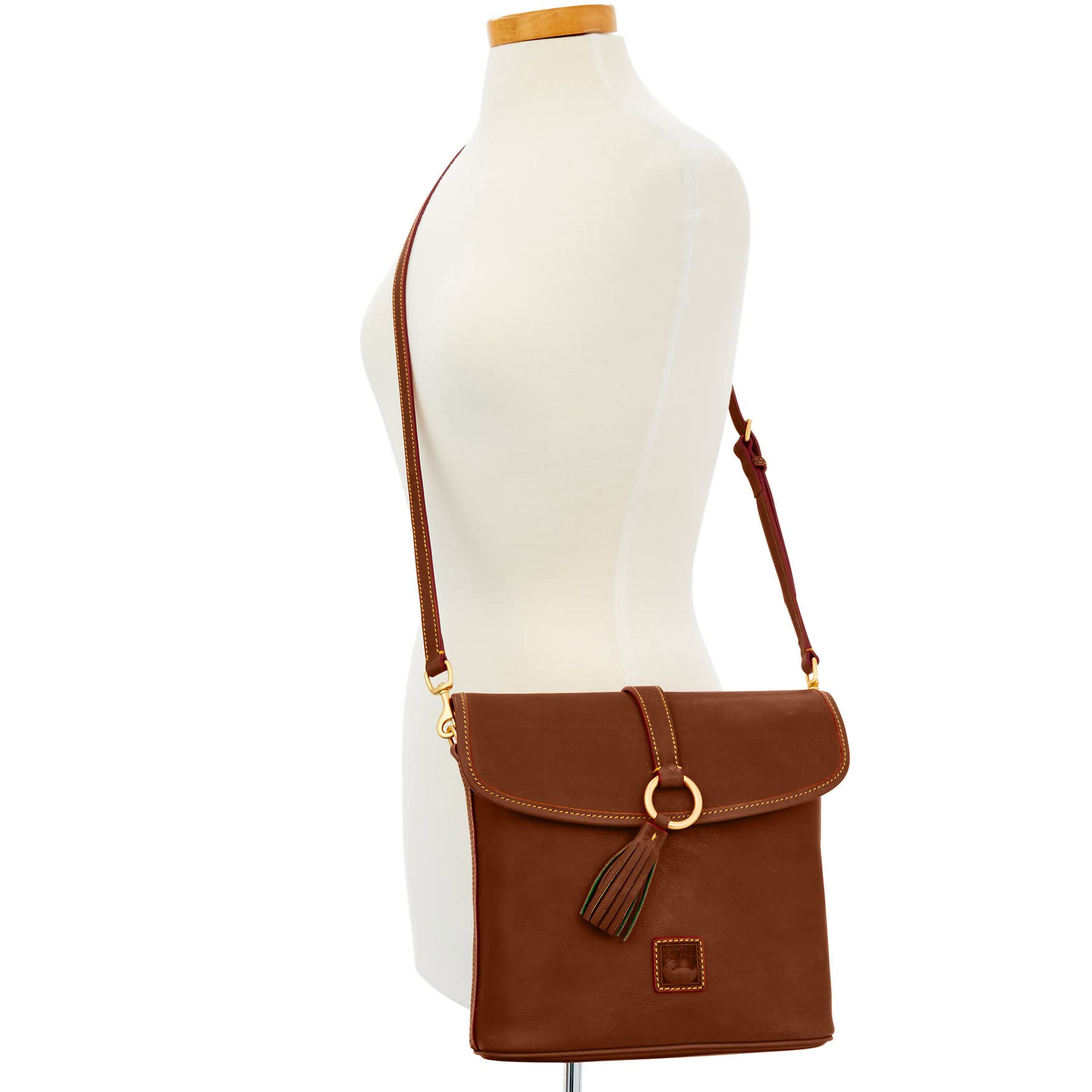 Dooney & Bourke Handbag, Florentine Large Dottie Crossbody - Chestnut