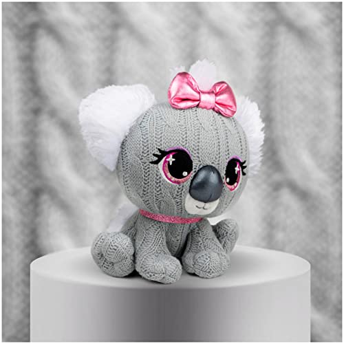 GUND P.Lushes Designer Fashion Pets Victoria Melbie Premium Koala Stuffed Animal, Gray and Pink, 6”