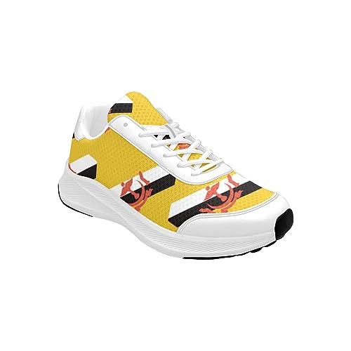 AFFAMA Brunei Darussalam Flag Mens Running Shoes Lightweight Fashion Sneaker White