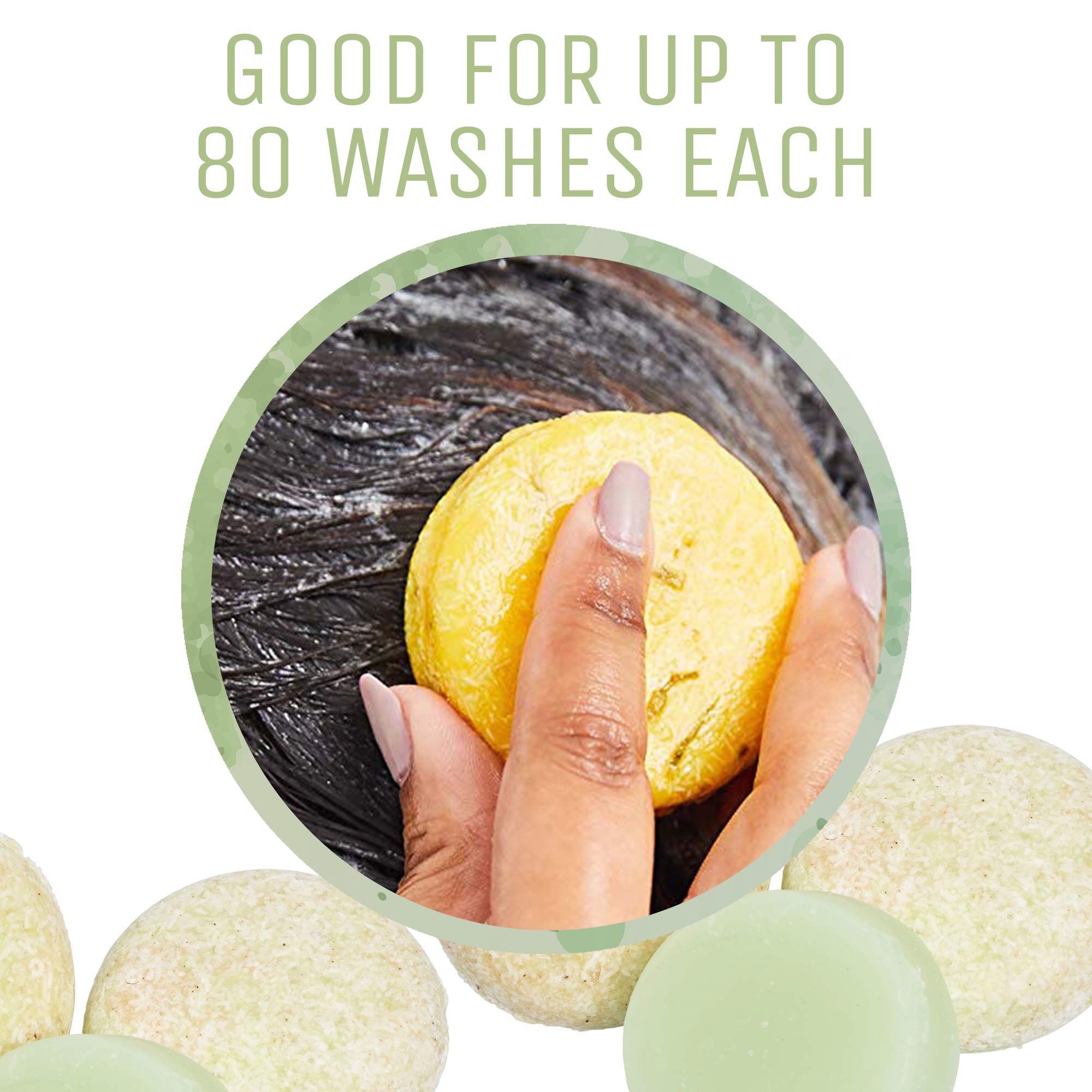 Sweet & Sassy Shampoo + Conditioner Bars: Includes 1 Shampoo, 1 Conditioner. Made in the USA. Natural, Organic, SLS Free, Safe for Color Treated Hair. Coconut Lime