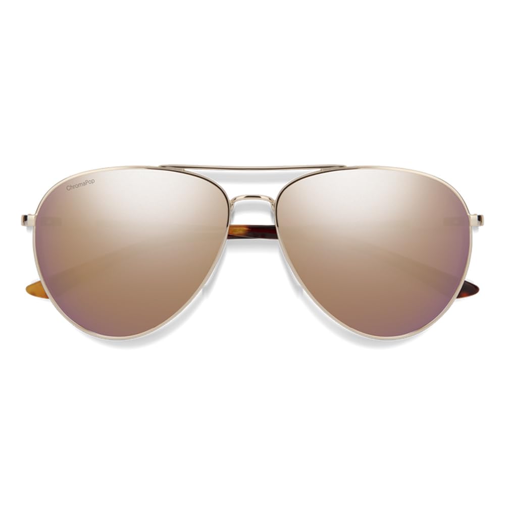 Smith Layback Lifestyle Sunglasses - Rose Gold | Chromapop Polarized Rose Gold Mirror
