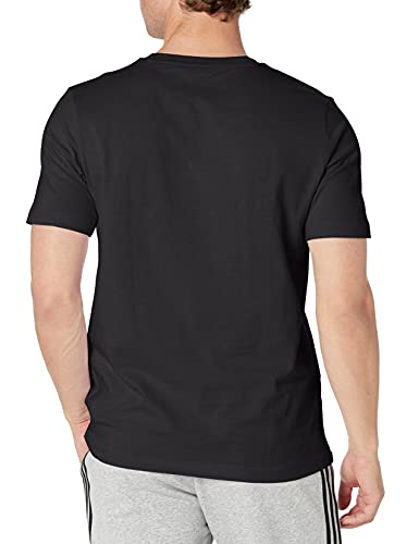 adidas Men's Essentials Gradient Logo Tee, Black, Medium