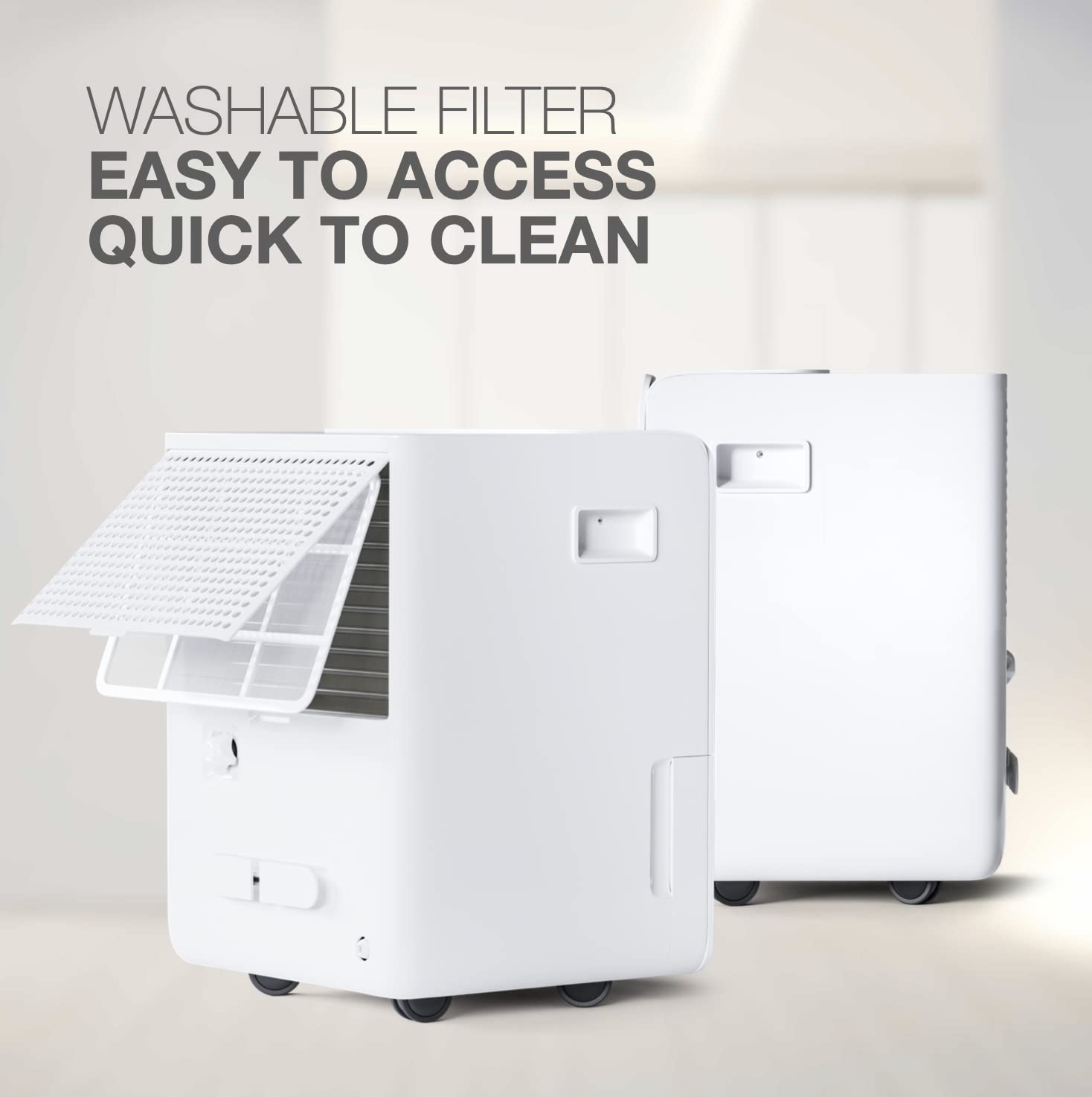 Cooper & Hunter 50 Pint Dehumidifier with Drain Pump for Large Room or Basements 4,500 Sq. Ft, 6L Water Tank (70 pint 2012 DOE standard)
