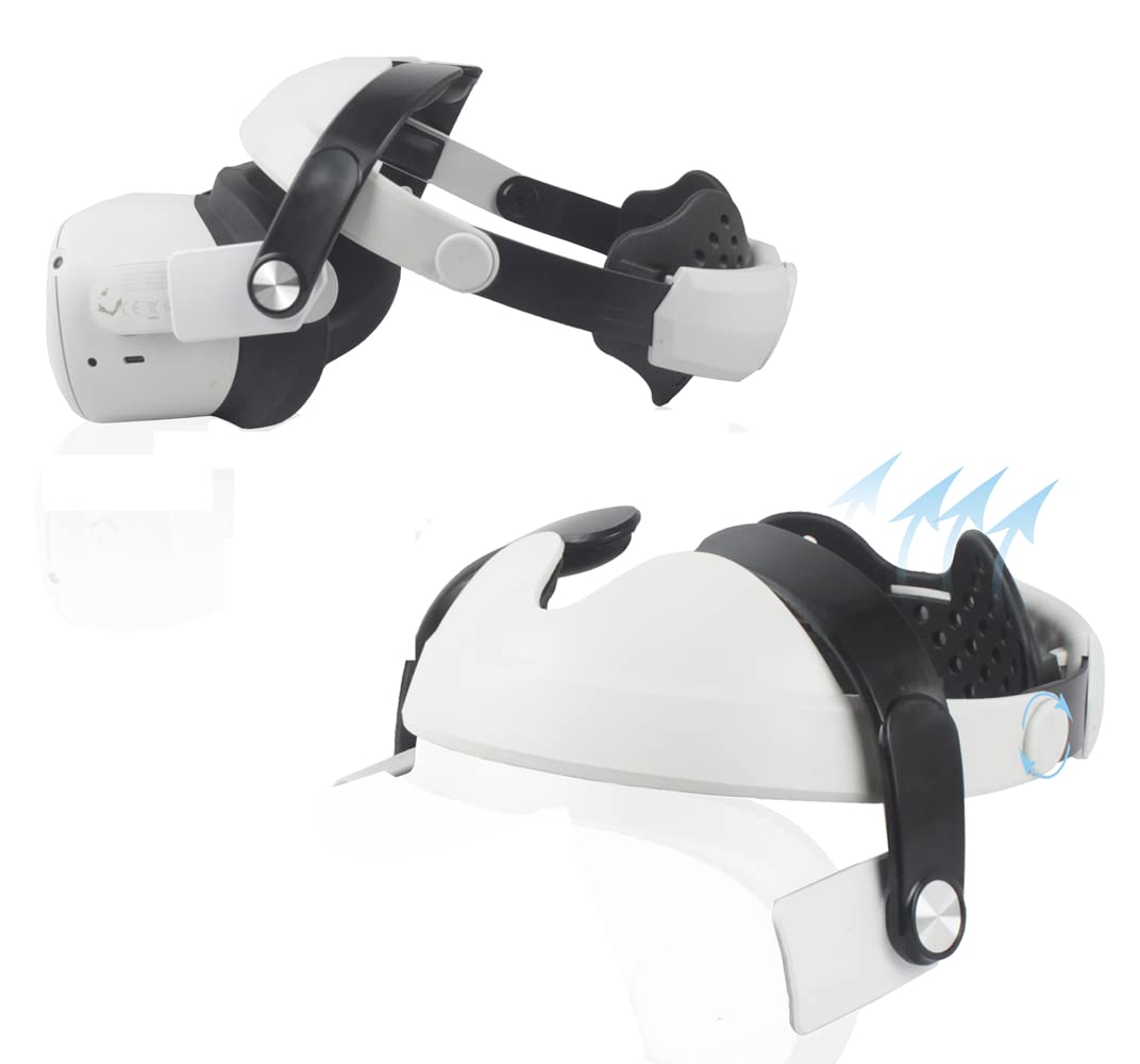 Adjustable Head Strap VR Strap Comfort Improve Supporting Balance Weight Headband Head Strap for Quest 2 VR