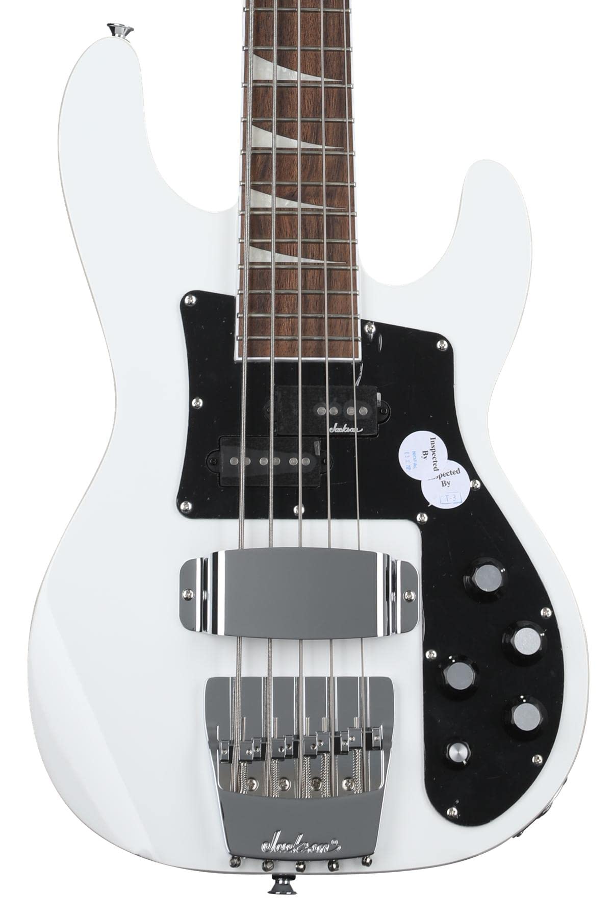 Jackson X Series 5-String Concert Bass CBXNT DX V, Snow White, Laurel Fingerboard