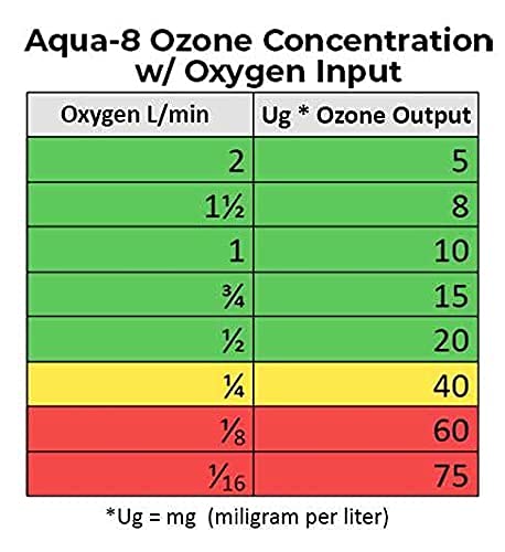Aqua-8 Water Ozone Generator, up to 800 mg/h, High-Capacity Ozone Machine, Home Ozone Generator for cleaning fruits, fish tanks, vegetables