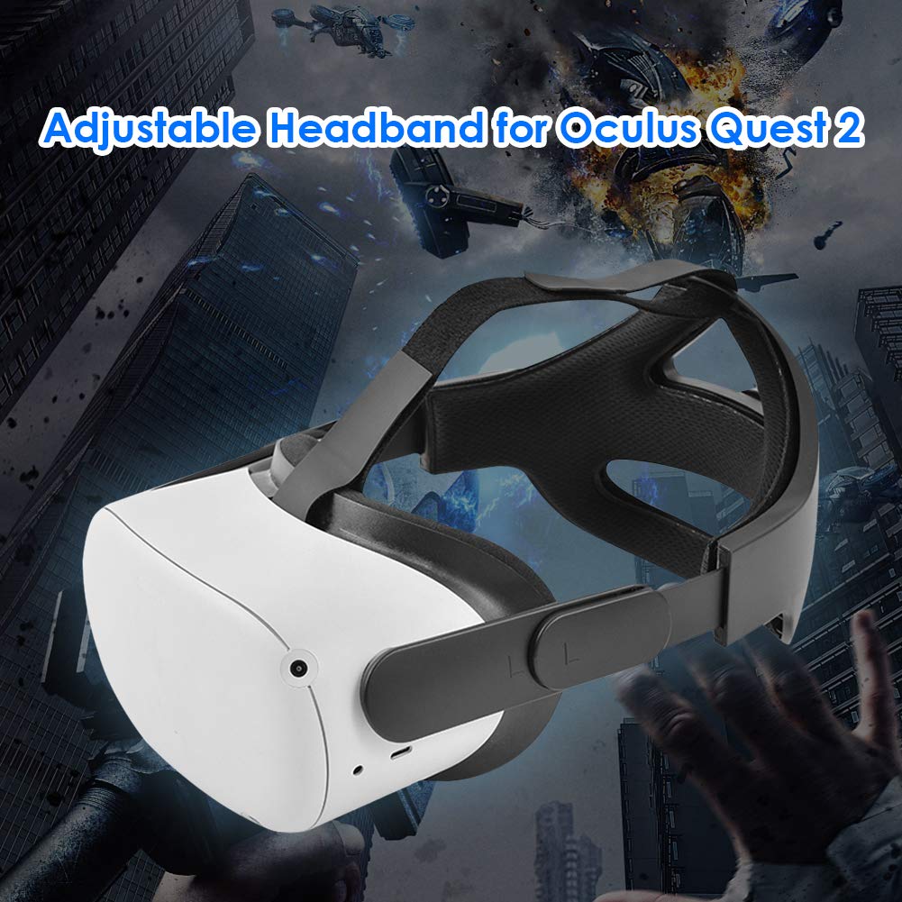 Adjustable Replace Elite Head Strap for Quest 2 Reduce Head Pressure,Balance Weight, Update Head Band