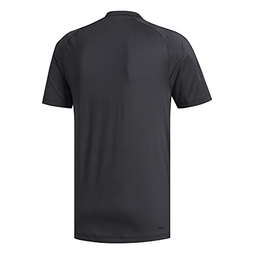 adidas Men's Freelift 3-Stripe+ Tee Black Small