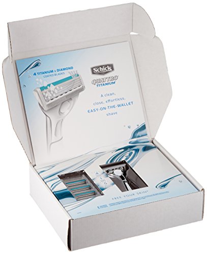 Schick Titanium Shaving Starter Gift Set for Men, 0.602 Pound