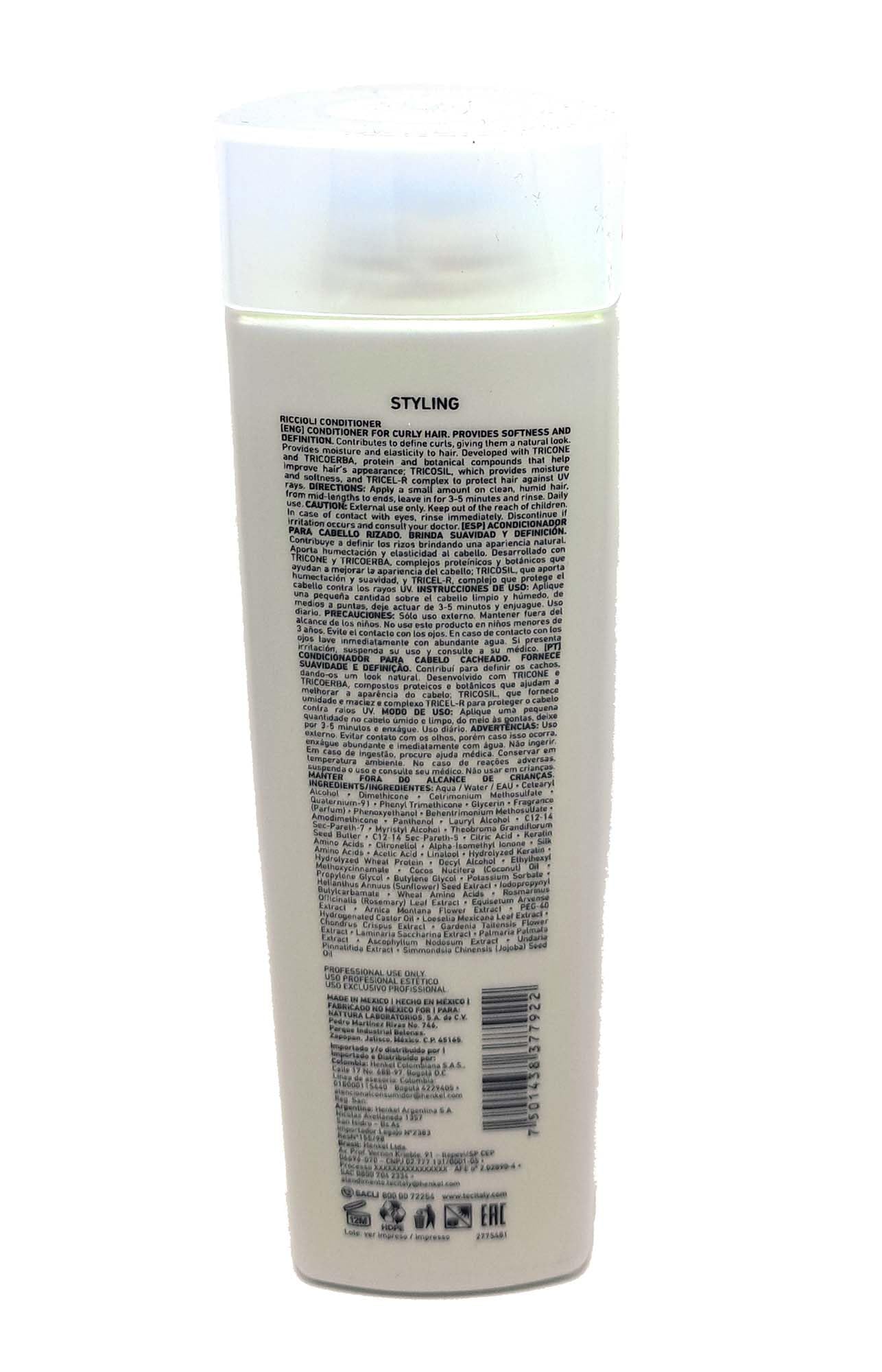 Tec Italy Hair Dimension Style Riccioli Shampoo 10.1 oz by Tec Italy