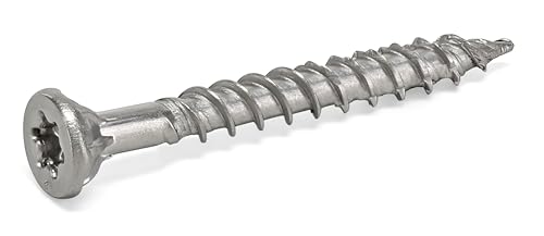 Power Pro Premium 305 Stainless Steel Wood Screws (#8 x 1-3/4") - 1lb Box