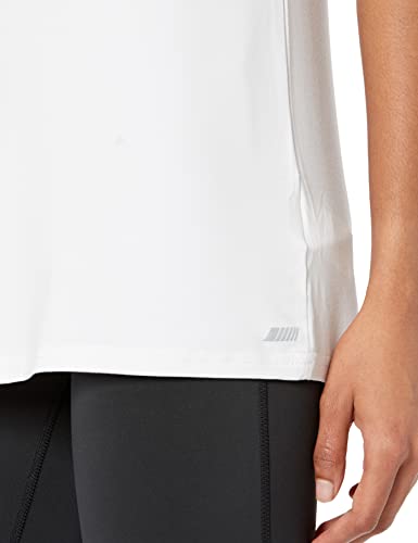 Amazon Essentials Women's Tech Stretch Short-Sleeve Crewneck T-Shirt (Available in Plus Size), Pack of 2, Black/White, Large