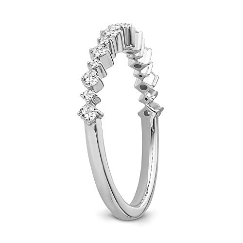 ARAIYA FINE JEWELRY 10K Yellow Gold Diamond Band Ring (1/4 cttw, I-J Color, I2-I3 Clarity), Size 7.5