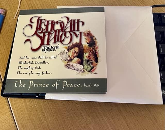 Jehovah Shalom Christmas Card with CD (Audio)