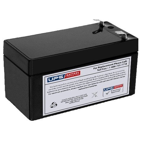 Powersonic PS-1212 Compatible Replacement 12 Volt 1.4 Amp Hour Sealed Lead Acid Battery w/ 0.187 Terminals
