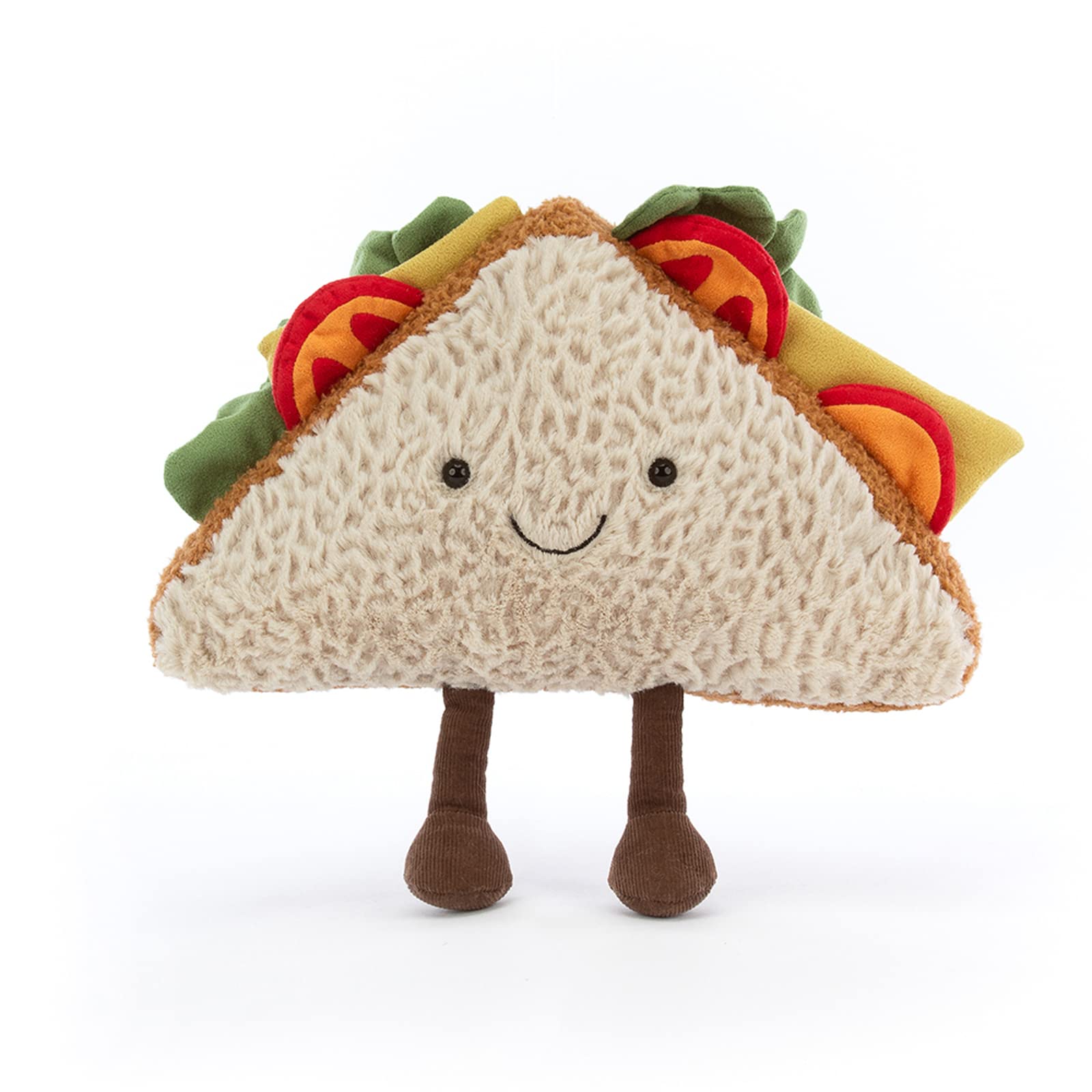 Jellycat Amuseables Sandwich Stuffed Toy, 10 inches | Food Plush | Fun Gift Idea