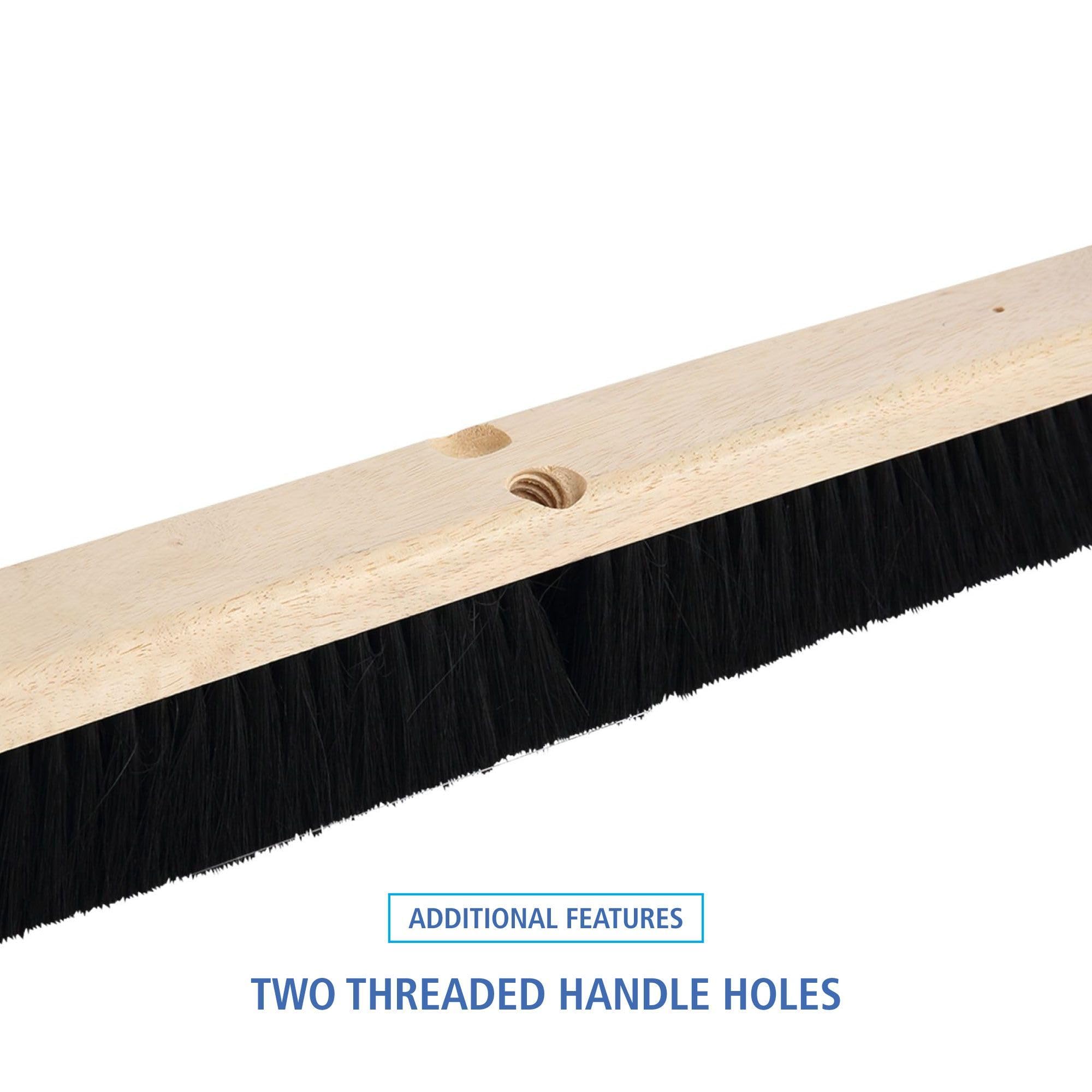 Boardwalk BWK20224 2.5 in. Black Tampico Fiber Bristles 24 in. Brush Floor Brush Head