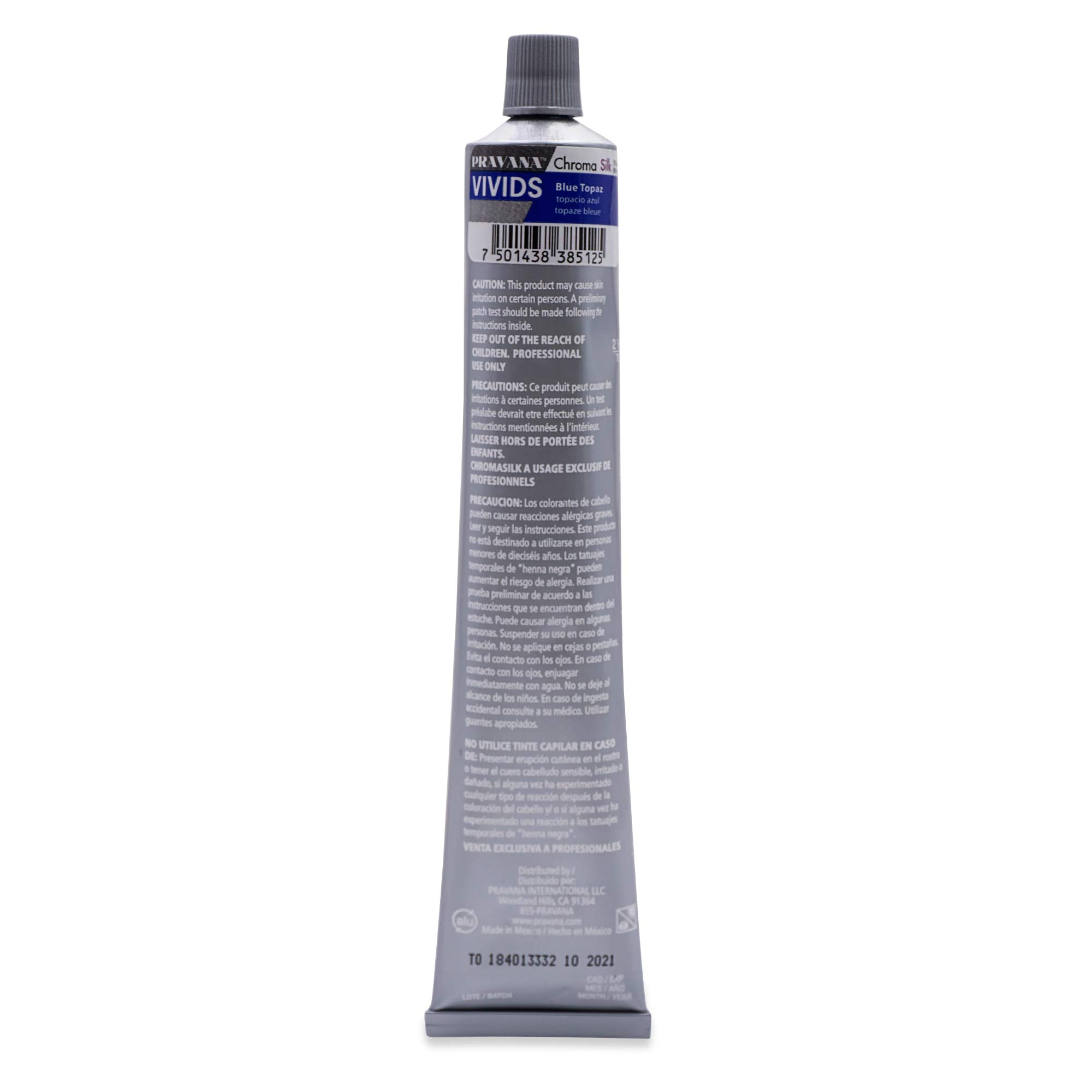 Pravana ChromaSilk Vivids Long-Lasting Vibrant Color - Blue Topaz Unisex, 3.04 Fl Oz (Pack of 1)