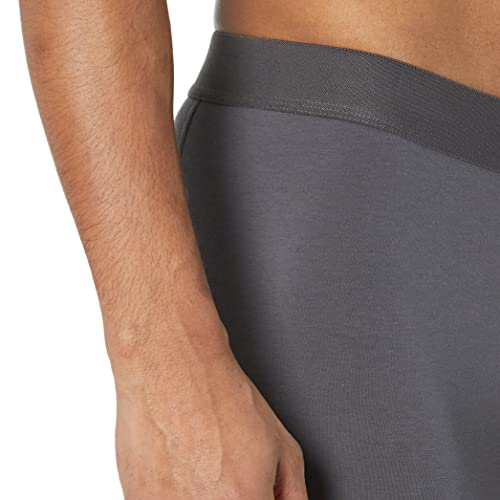 Amazon Essentials Men's Cotton Jersey Boxer Brief (Available in Big & Tall), Pack of 5, Charcoal/Dark Grey/Grey Heather, Medium