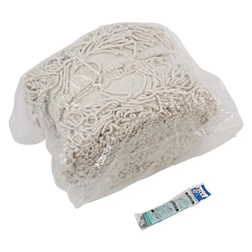 Boardwalk BWKFF40 5 in. Flash Forty Disposable Cotton Dustmop - Natural