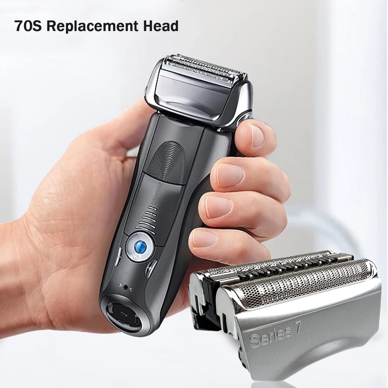 Aijen 70S for Braun Series 7 Replacement Head — Compatible with 7 Series Models 720,750CC,760CC, etc, 1.0 Count
