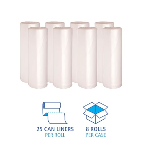 Boardwalk V7658HNKR01 38 in. x 58 in. 60 gal. 14 microns High-Density Can Liners - Natural (200/Carton)