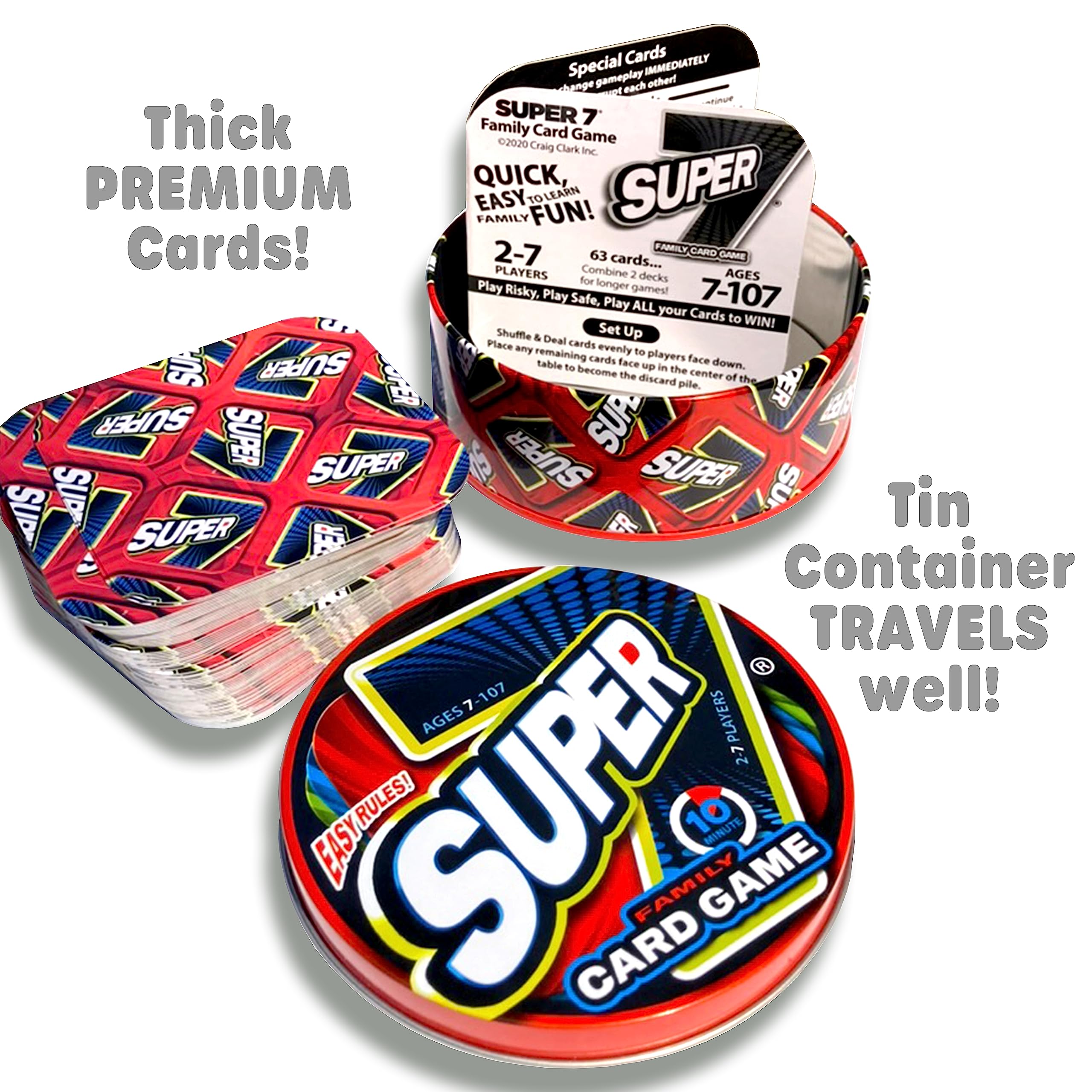 Craig Clark Inc. Super 7 Family Card Game