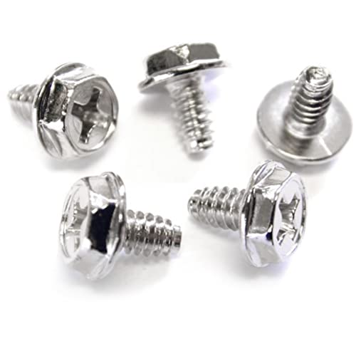 StarTech.com Replacement PC Mounting Screws #6-32 x 1/4in Long Standoff - Screw kit - silver - 0.2 in (pack of 50) , TAA (SCREW6_32)