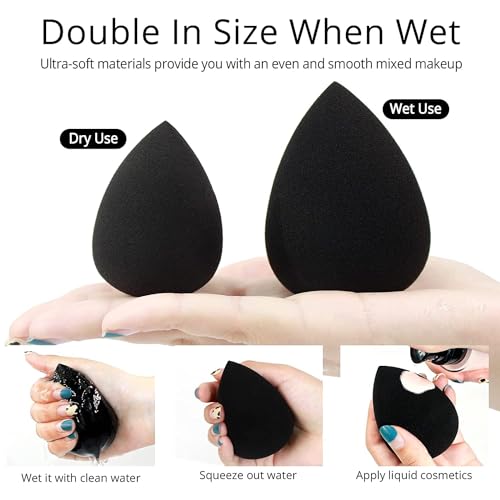 Premium Beauty Sponge Makeup Blender for Powder, Concealer and Foundation Applicator - Make Up Sponge for Cosmetic Blending Powder Puff - 1 piece