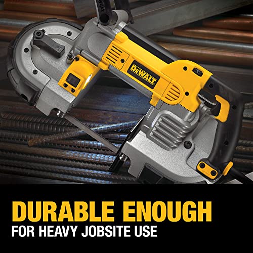 DEWALT - GID-298457 Portable Band Saw, Deep Cut, 10 Amp, 5-Inch (DWM120) Black/Yellow