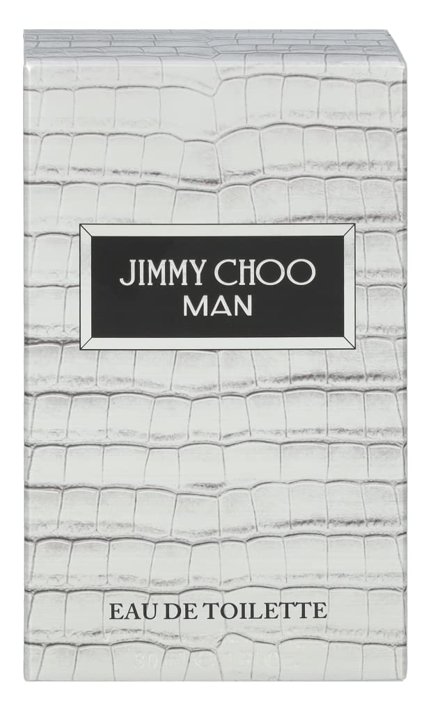 JIMMY CHOO Man Eau de Toilette - Long Lasting Fragrance with notes of Lavender, Pineapple Leaf & Patchouli - Sweet & Musky - 1.0 fl. oz.