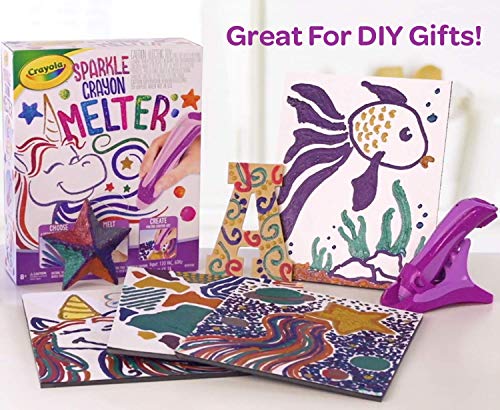 Crayola Crayon Melter Glitter, Crayon Melting Art, Gift for Kids, Ages 8, 9, 10, 11, Multi
