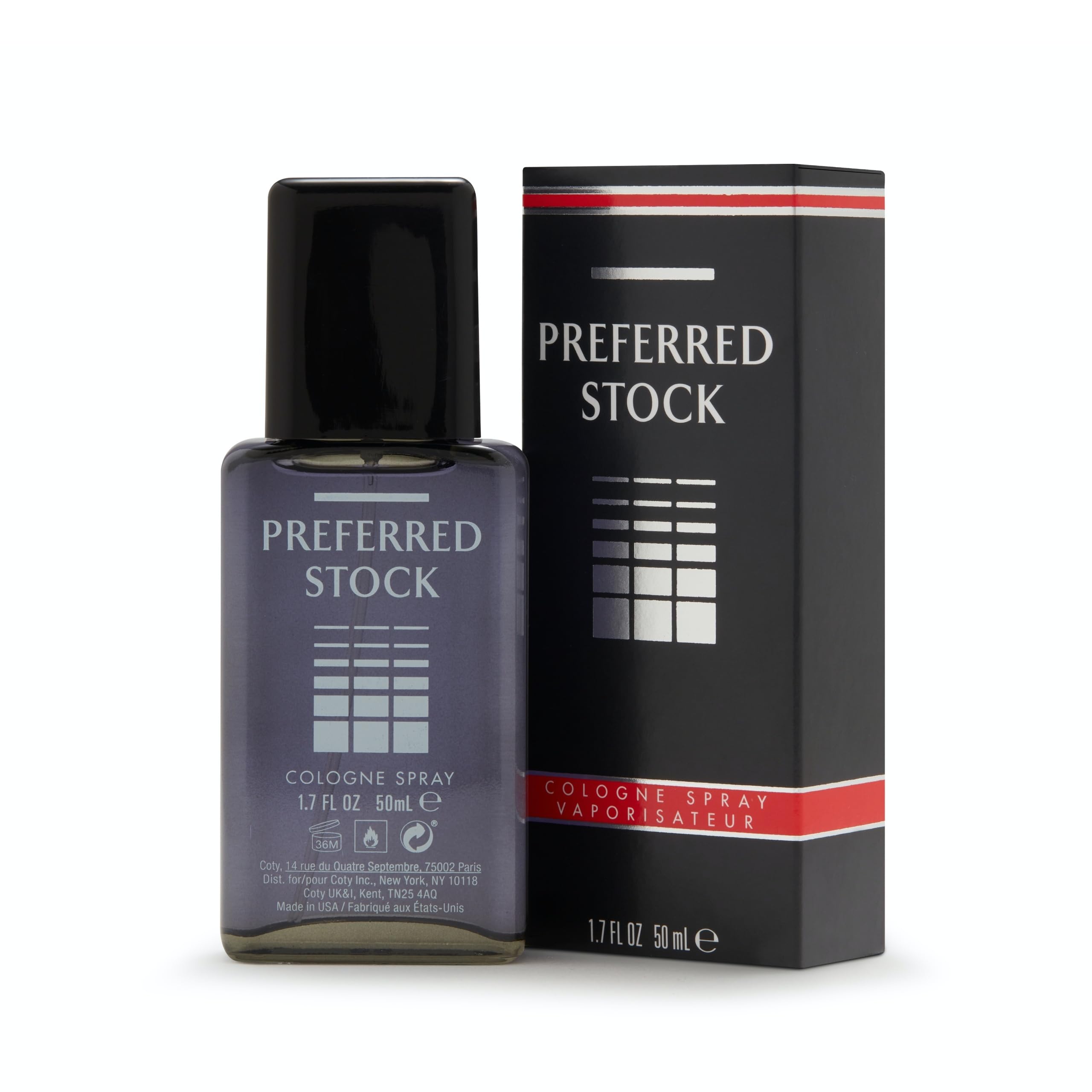 Stetson Preferred Stock - Cologne Spray for Men - Leathery, Woody, and Casual Aroma with Fragrance Notes of Cypress, Balsam Fir, and Sandalwood - 1.7 Fl Oz