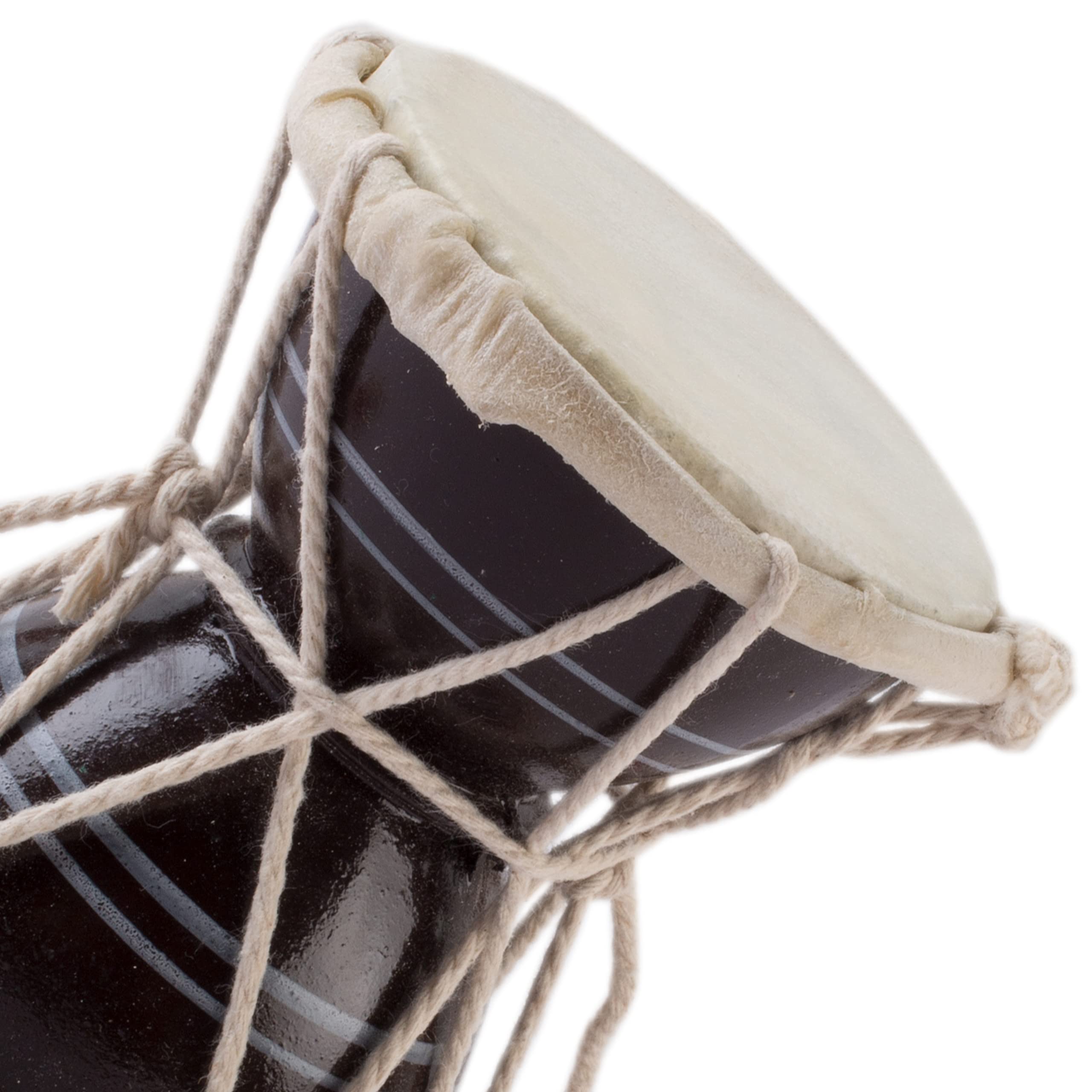 Handmade Wooden & Leather Classical Indian Folk Dumroo Damroo Damaru Hand Drum Set Percussion Decorative Collectible Showpiece World Musical Instruments (Brown)