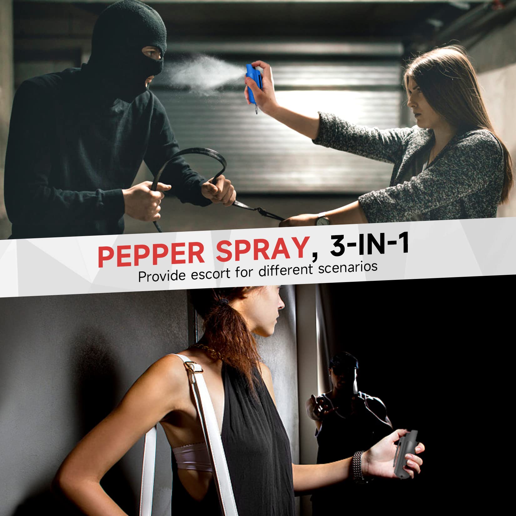 AIMHUNTER Pepper Spray for Easy Multiple Colors Pepper Spray 10-12-Foot (3.5M) Range 25 Bursts