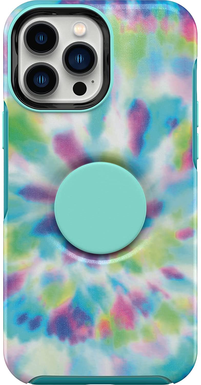 OtterBox iPhone 13 Pro Max & iPhone 12 Pro Max Otter + Pop Symmetry Series Case - Day Trip (Graphic), Integrated PopSockets PopGrip, Slim, Pocket-Friendly, Raised Edges Protect Camera & Screen