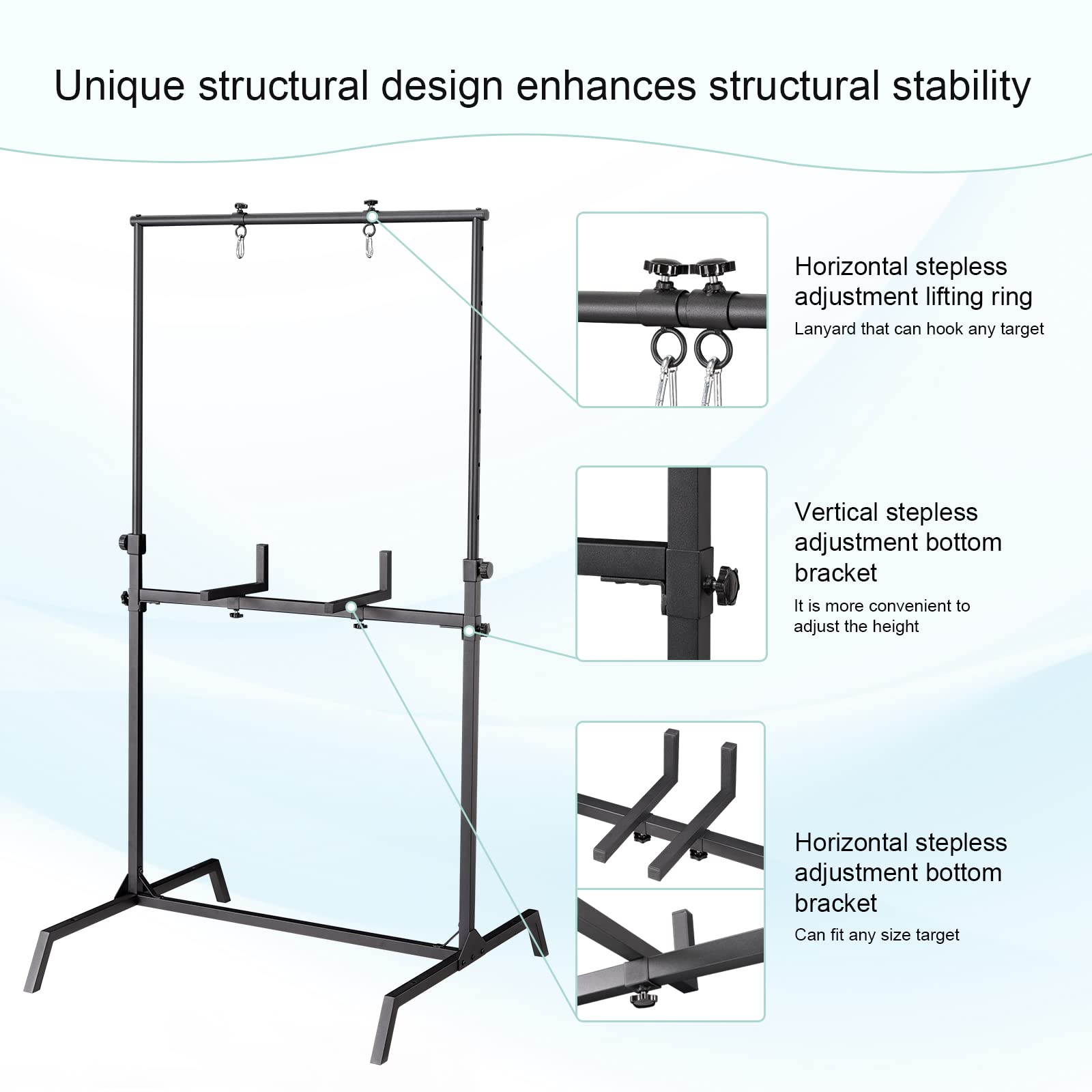 Aimdorarchery Archery Target Stand for Heavy Duty Archery Target Block Multi-Function Archery Target Stand Can Hold 150Lbs Target 31”x 62” Adjustable stable Outdoor Archery Target Stand