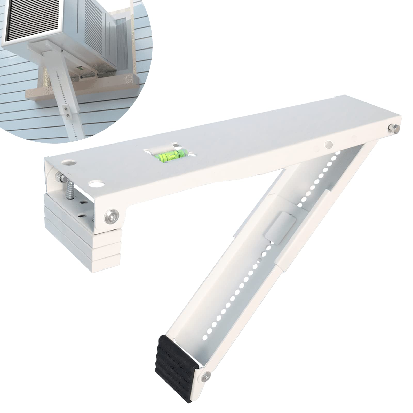 Air Conditioner Support Bracket Extra Large, ACOCOKI Universal AC Window Support Bracket with Upgraded Extension Leg, Up to 176 lbs, for 7,000 to 22,000 BTU AC Unit