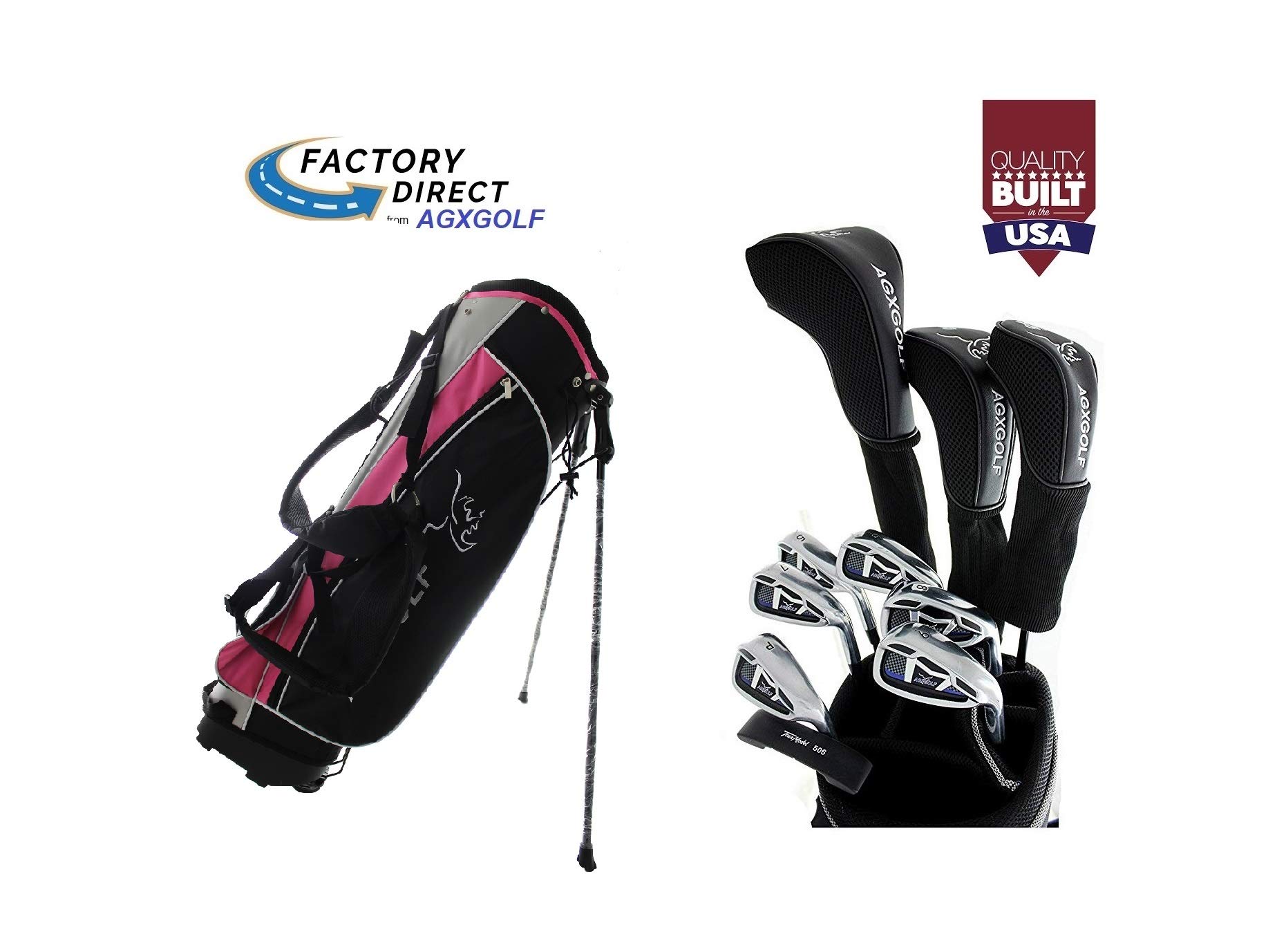 AGXGOLF Ladies Right Hand Tall Length Magnum Complete Golf Club Set w/Stand Bag & Free Putter USA!
