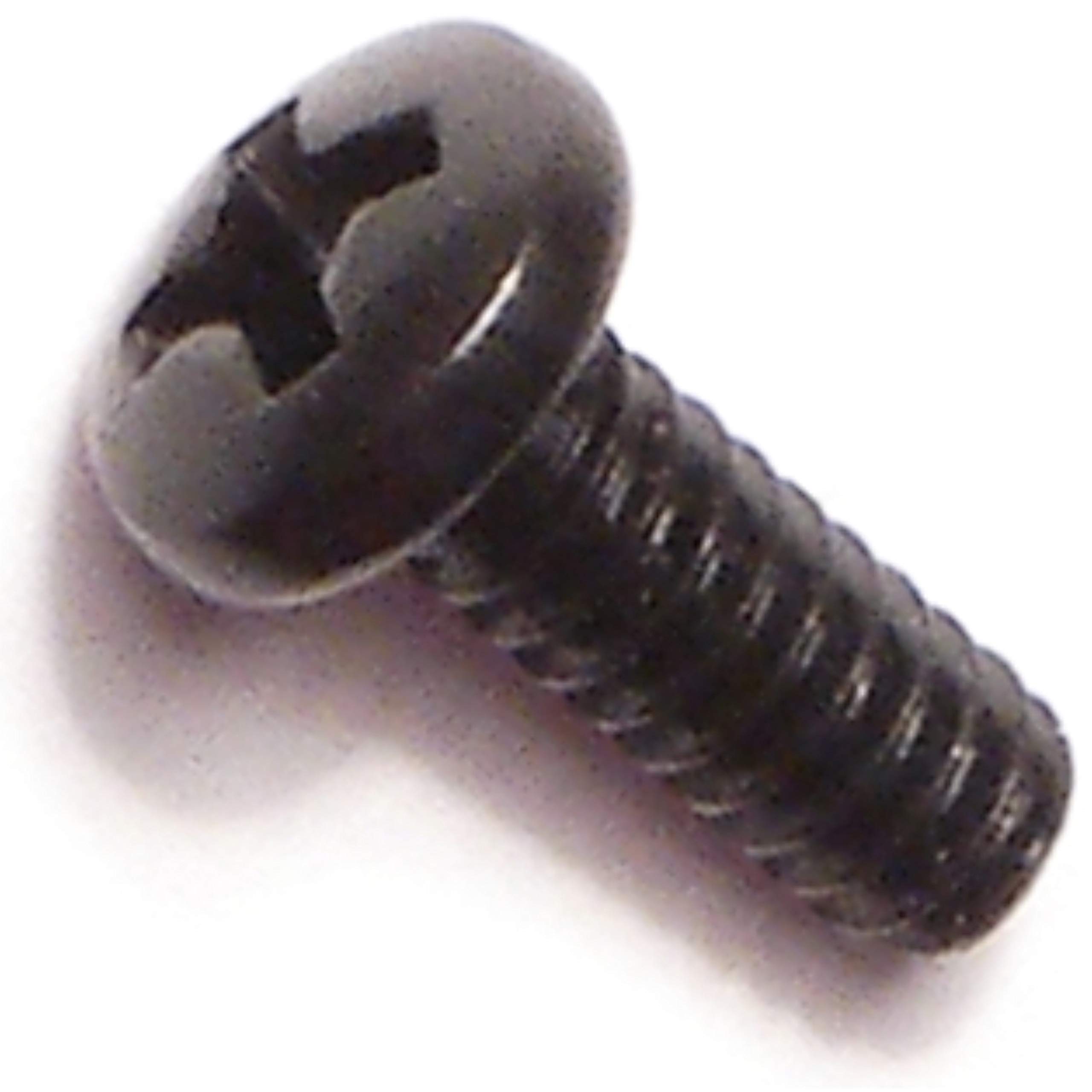 Hard-to-Find Fastener 014973173951 Phillips Pan Machine Screws, 6-32 x 3/8, Piece-40, Black