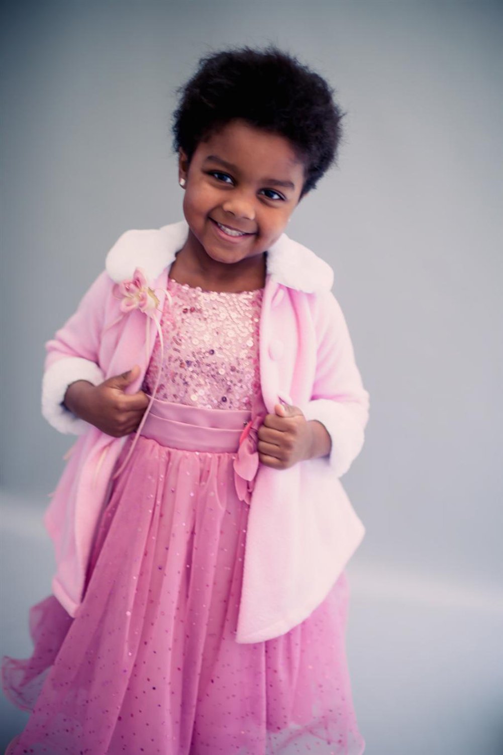 Girl's Cozy Fleece Long Sleeve Cape Jacket Coat - White Infant S 3-6 Months
