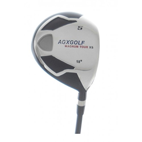 AGXGOLF Men's Right Hand Tall Length (+1 inch) MAGNUM XLT-XS STIFF Flex Woods Set w460cc Over Sized Forged Driver + 3 & 5 Fairway Woods: Graphite Shafts + Head Covers